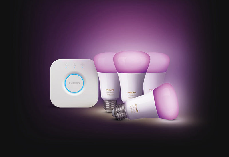 The Philips Sleep Wake-Up Alarm Lamp and Philips Hue Smart Light Kit ...