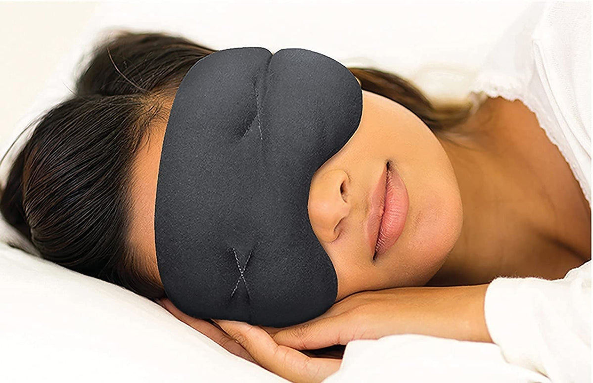 Enhance Your Sleep With 3D Block Sleeping Mask And Ear Plug Set ...